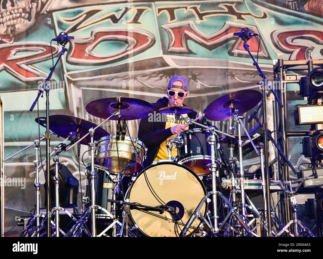 Redondo Beach, California, May 6, 2023 - The drummer for Sublime with ...