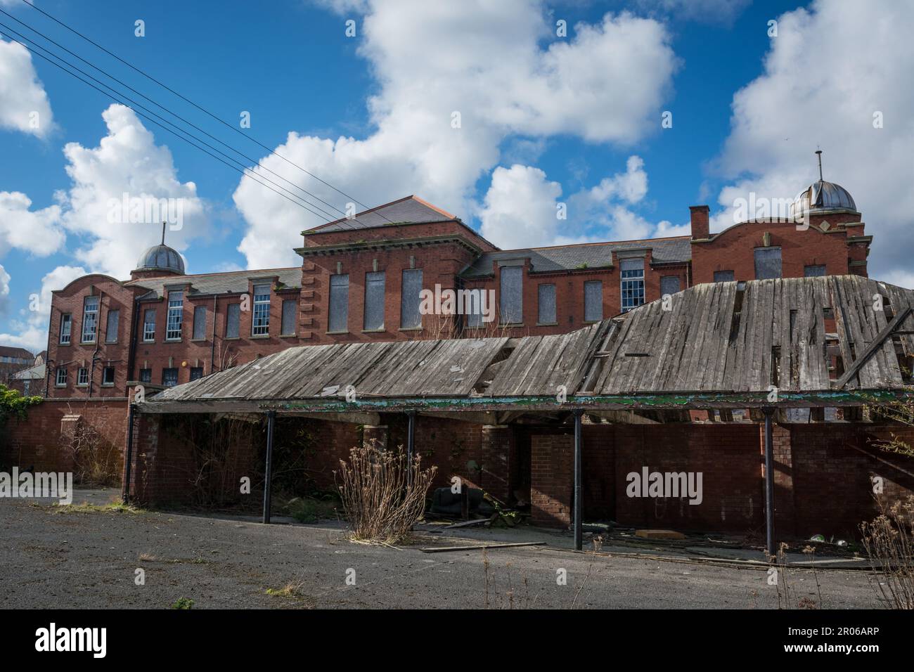 Abandoned Victorian school building at Easington Colliery, now ...
