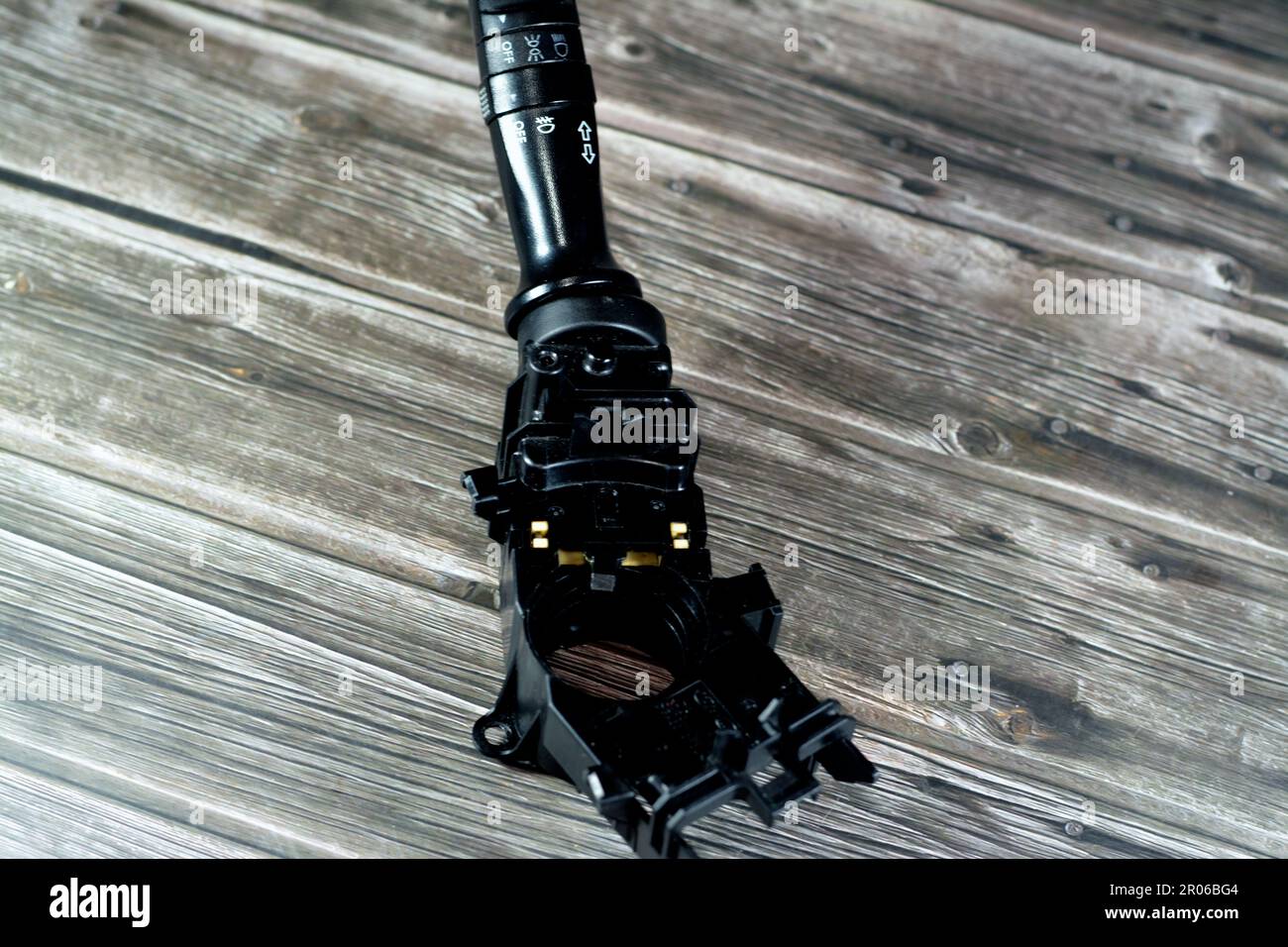 Cairo, Egypt, May 4 2023: car turn signal control system lever switch ...