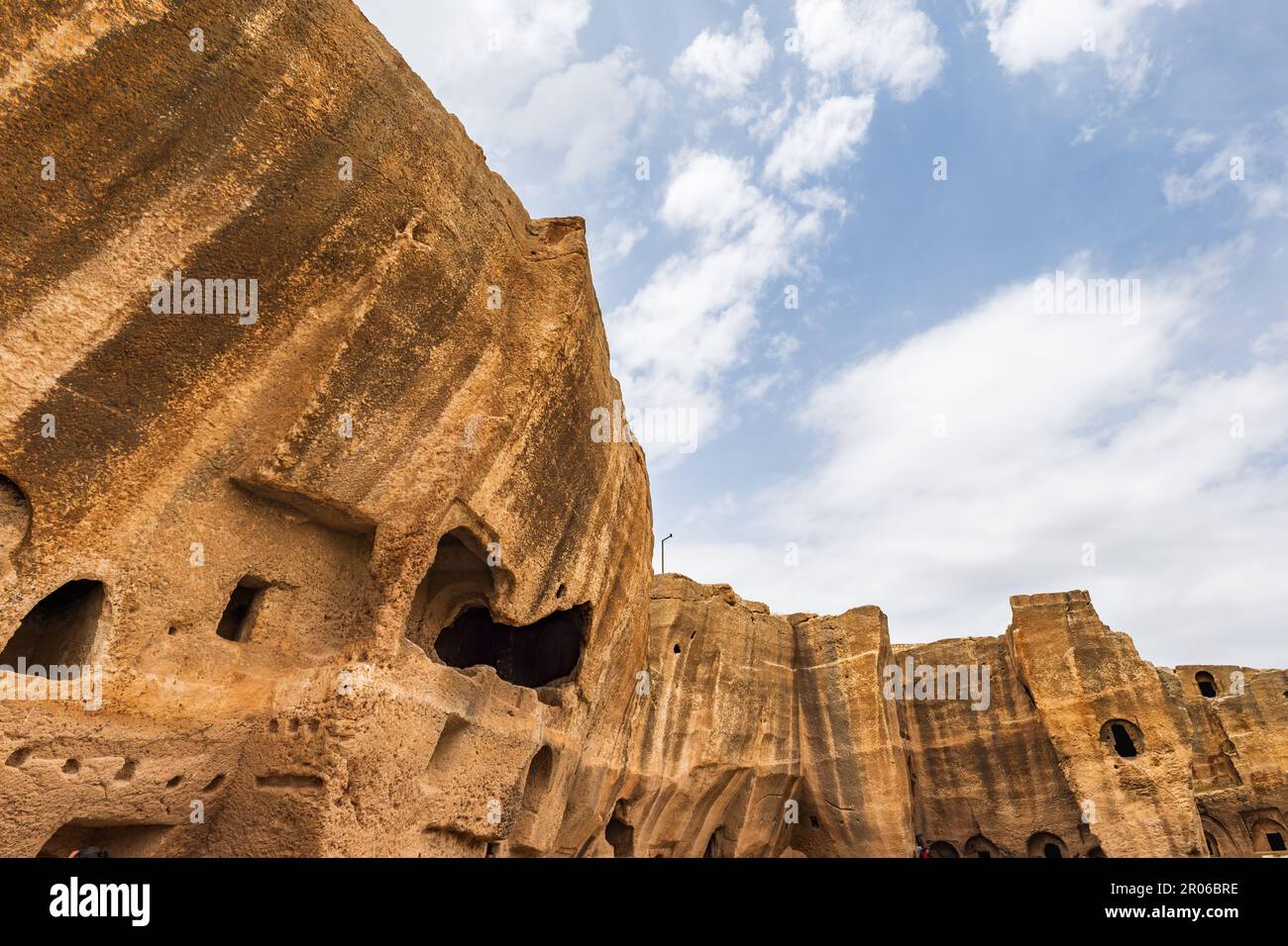 Dara ancient site and the rock tombs near the city of Mardin, Turkey ...