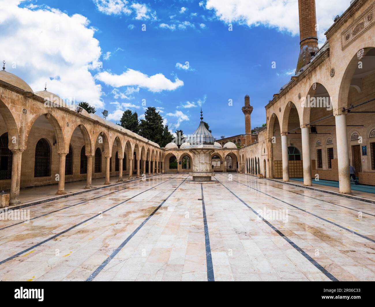 Prophet Eyyub Mosque in Sanliurfa, Turkey. It's a famous historic site ...
