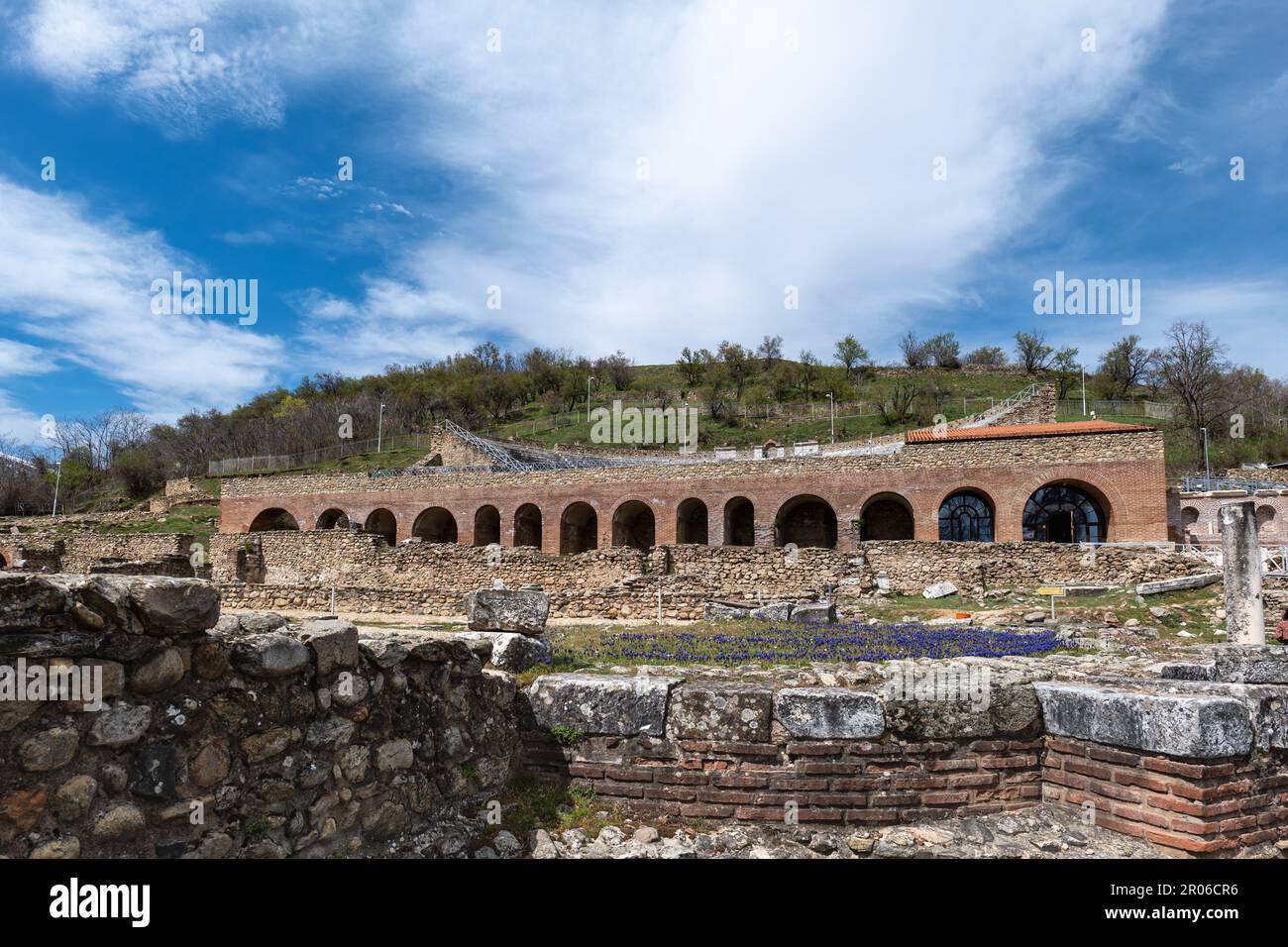Heraclea Lyncestis ancient ruins with theatre in Bitola, North ...
