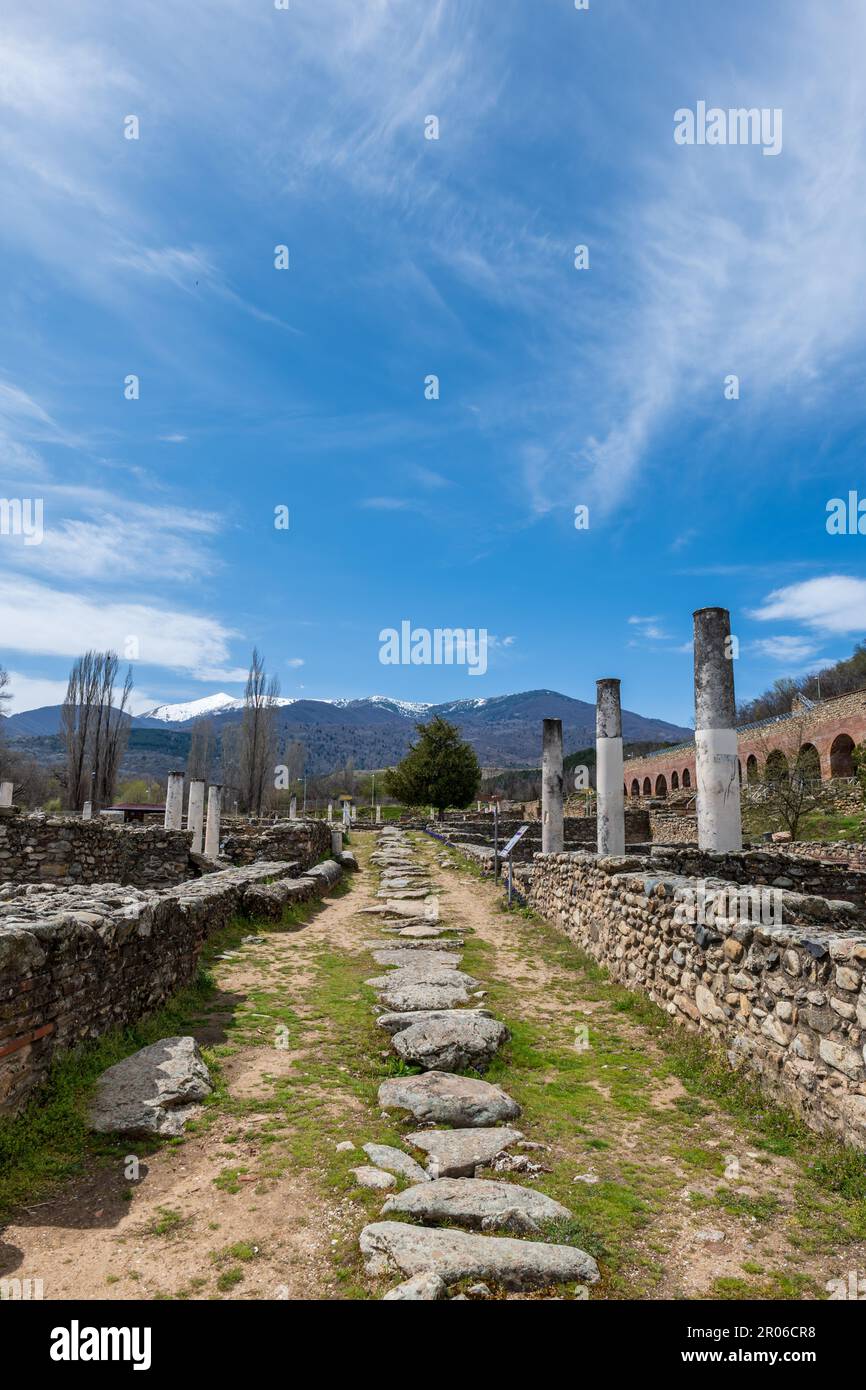 Heraclea Lyncestis ancient ruins with theatre in Bitola, North ...