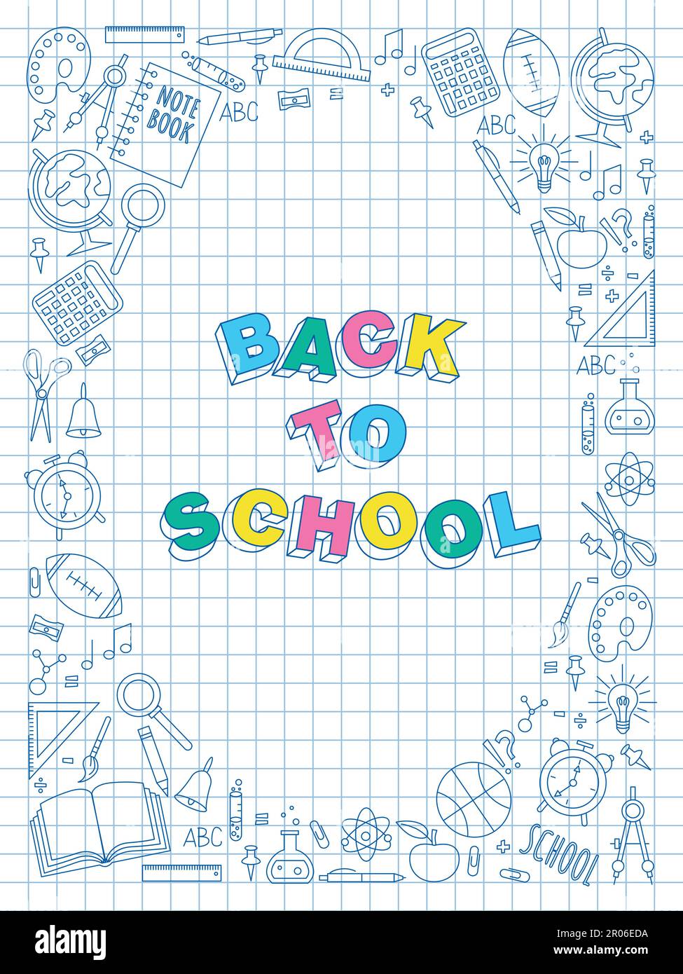 Text book back school Stock Vector Images - Alamy