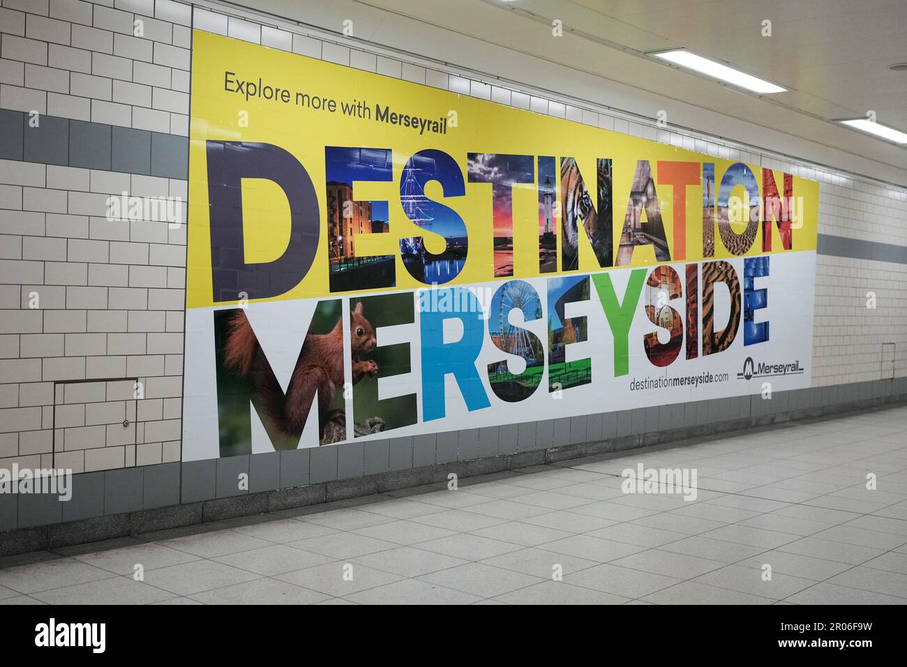 Eurovision Song Contest 2023 sign in Moorfields Station Liverpool Stock ...