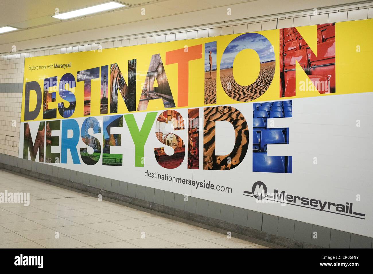 Eurovision Song Contest 2023 sign in Moorfields Station Liverpool Stock ...