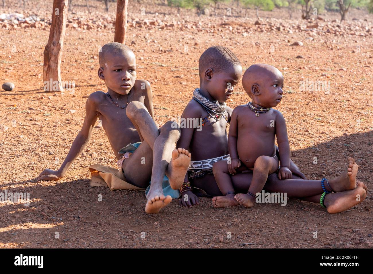 Himba people in Namibia Stock Photo - Alamy