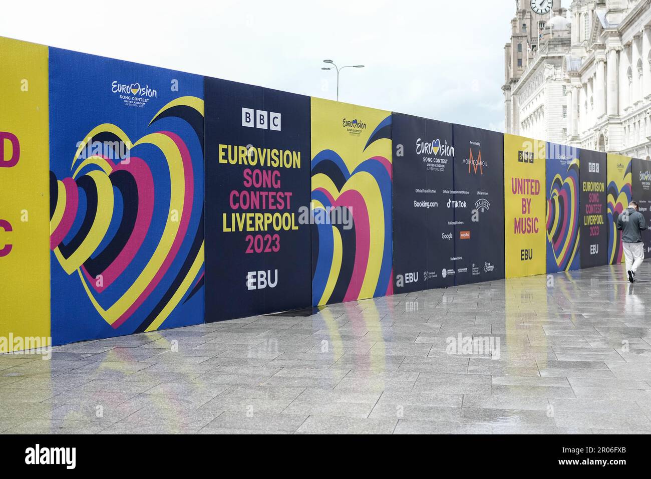 Eurovision Song Contest 2023 sign in Liverpool Stock Photo - Alamy