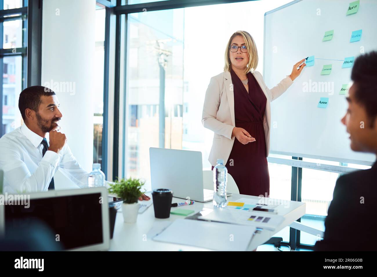 Discussing innovative ways to improve the business. corporate ... Discussing innovative ways to improve the business. corporate ...
