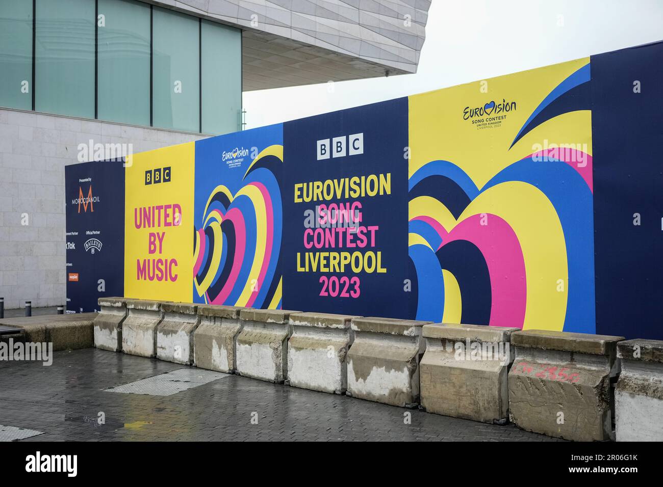 Eurovision Song Contest 2023 sign in Liverpool Stock Photo - Alamy
