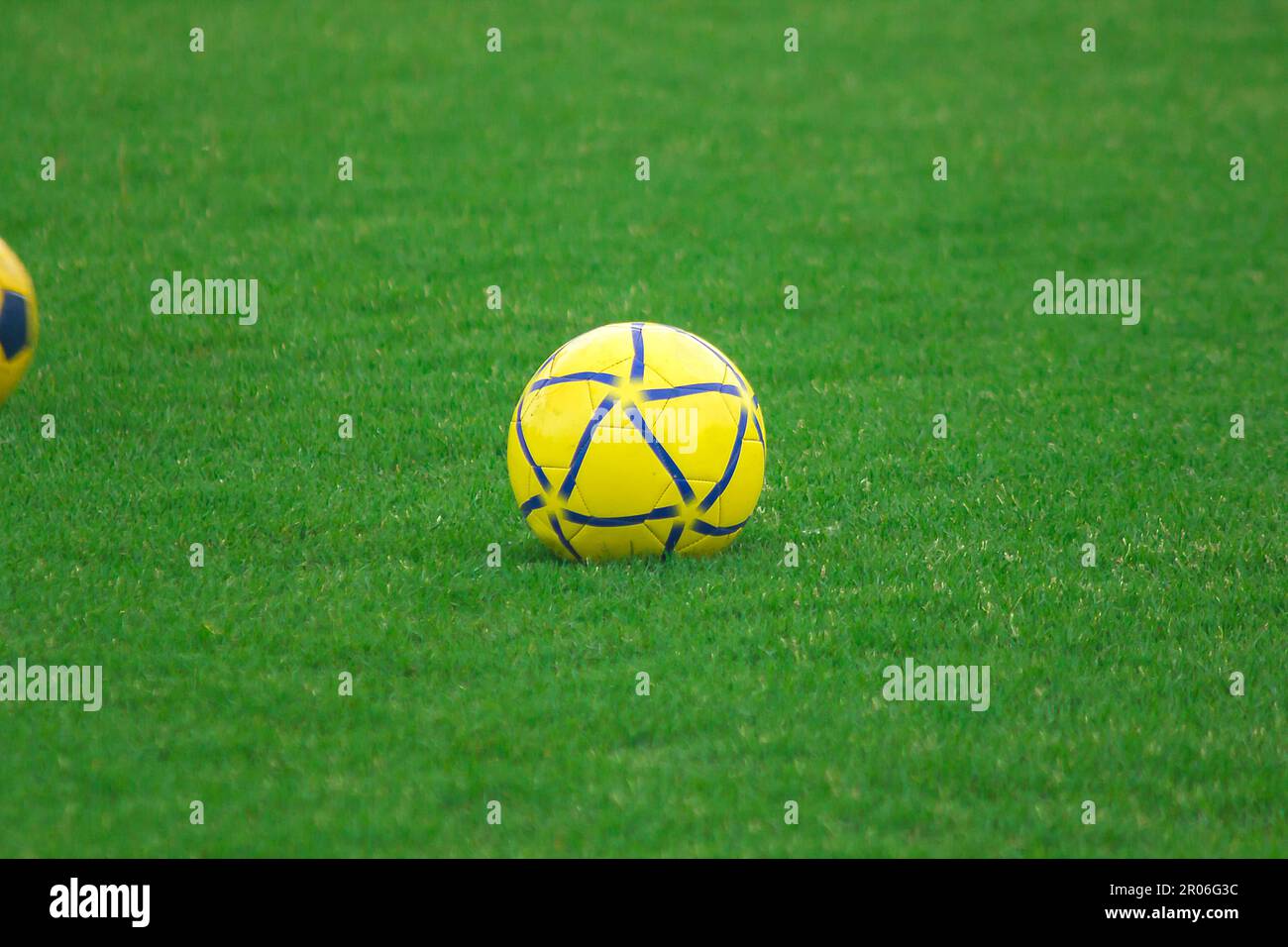 Yellow soccer ball hi-res stock photography and images - Alamy