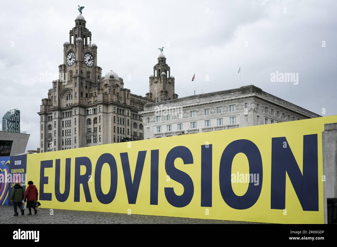 Eurovision Song Contest 2023 sign in Liverpool Stock Photo - Alamy