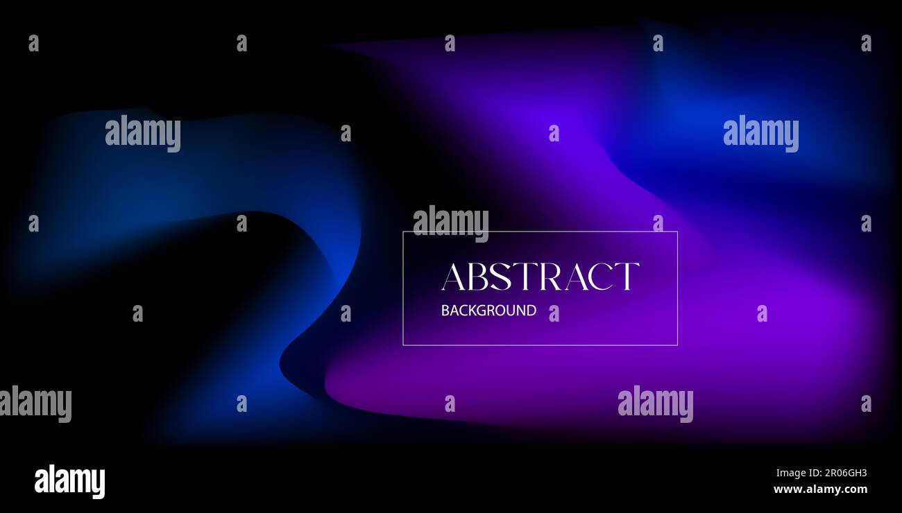 Abstract background template dark design neon blue and violet gradient ...