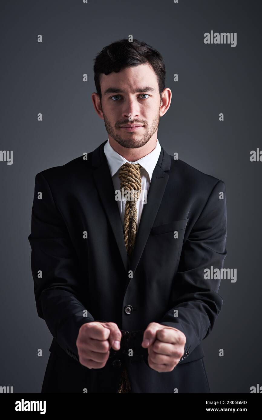 Suit tie noose hi-res stock photography and images - Alamy