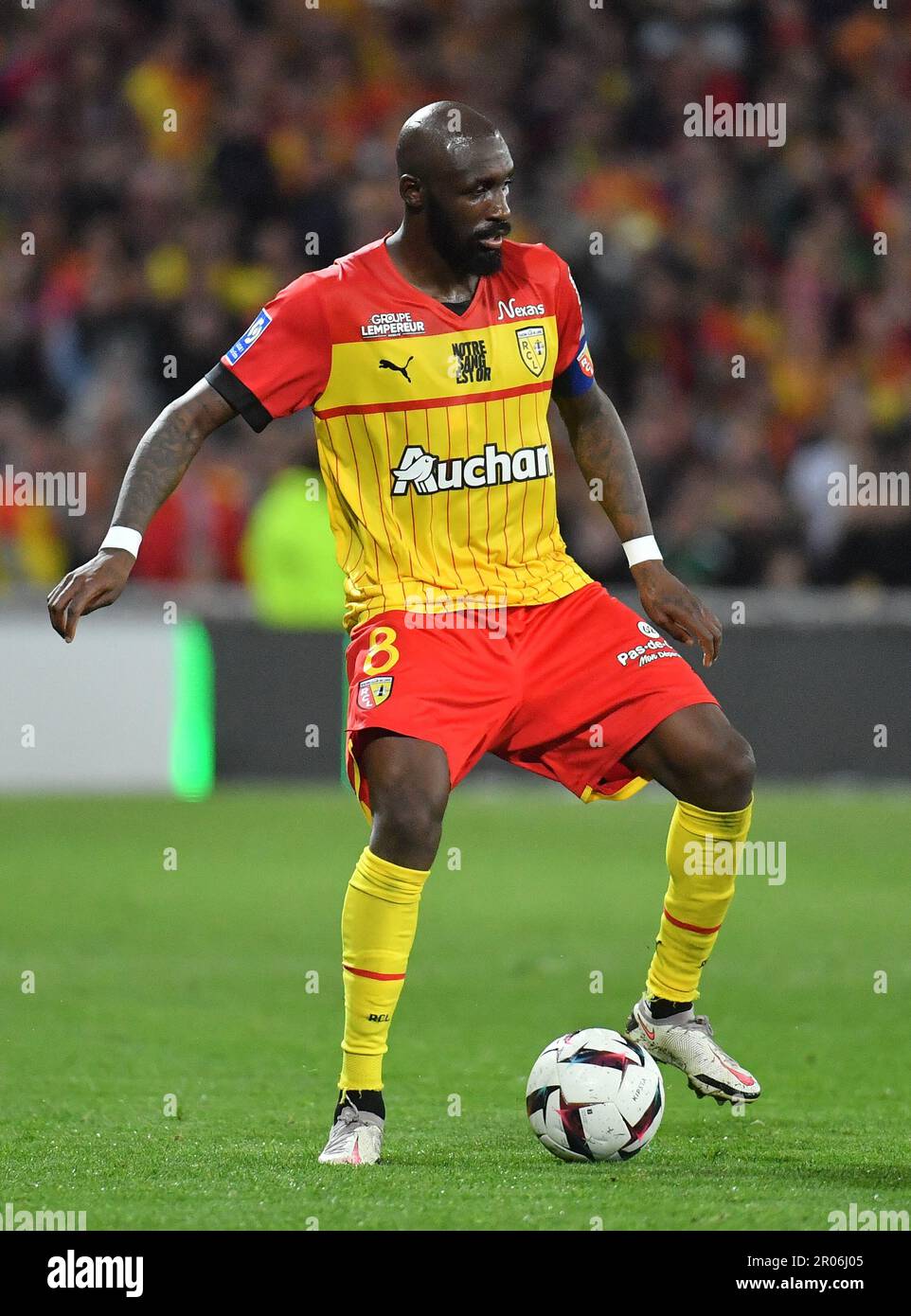 Lens, France. 07th May, 2023. Seko Fofana of RC Lens in action during the French Ligue 1 soccer ...