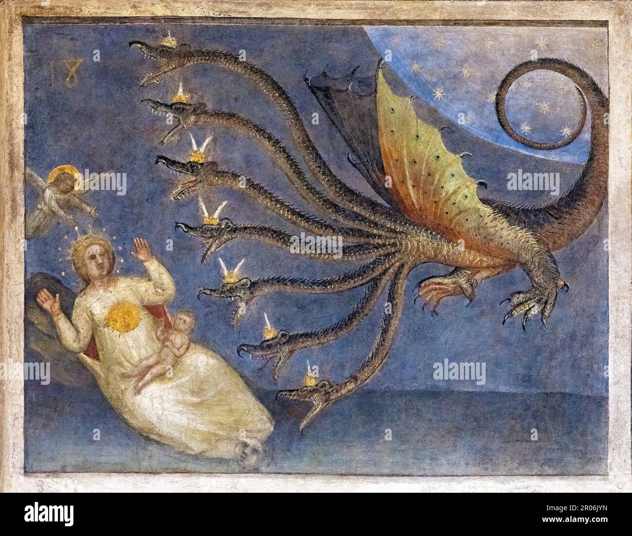Monster from the ancient Baptistery of Padua, Italy Stock Photo - Alamy