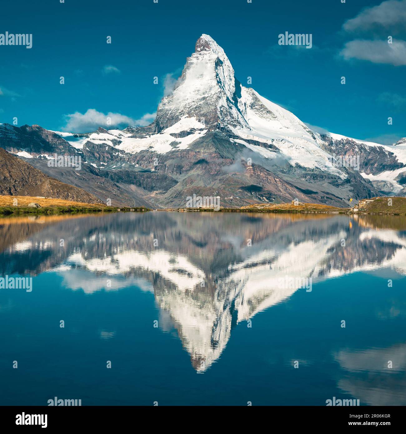 One of the most iconic mountain of the world, Matterhorn view from the ...