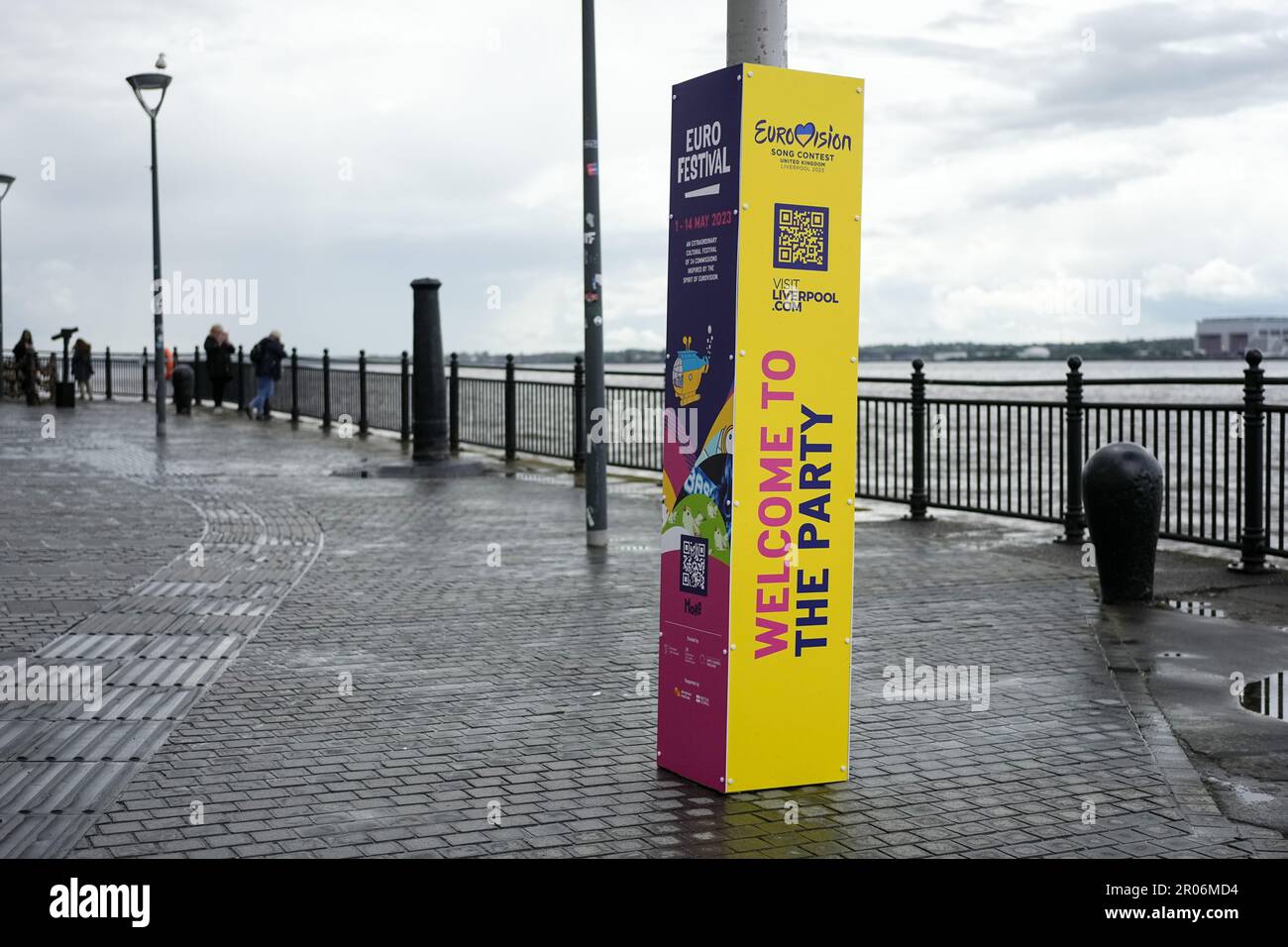 Eurovision Song Contest 2023 sign in Liverpool Stock Photo - Alamy