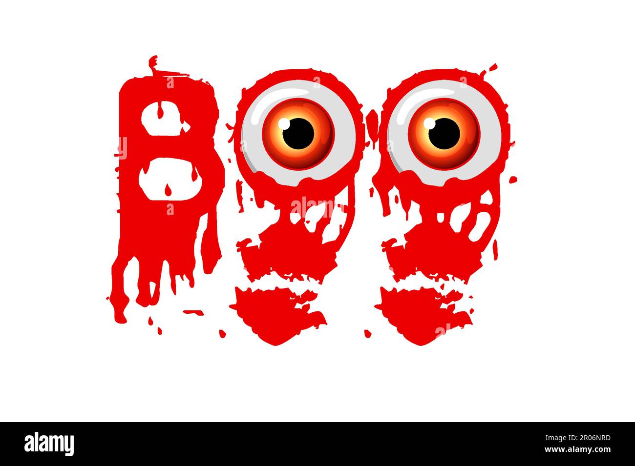 Bloody inscription Boo, banner for Halloween. Bloody eyes. Halloween ...