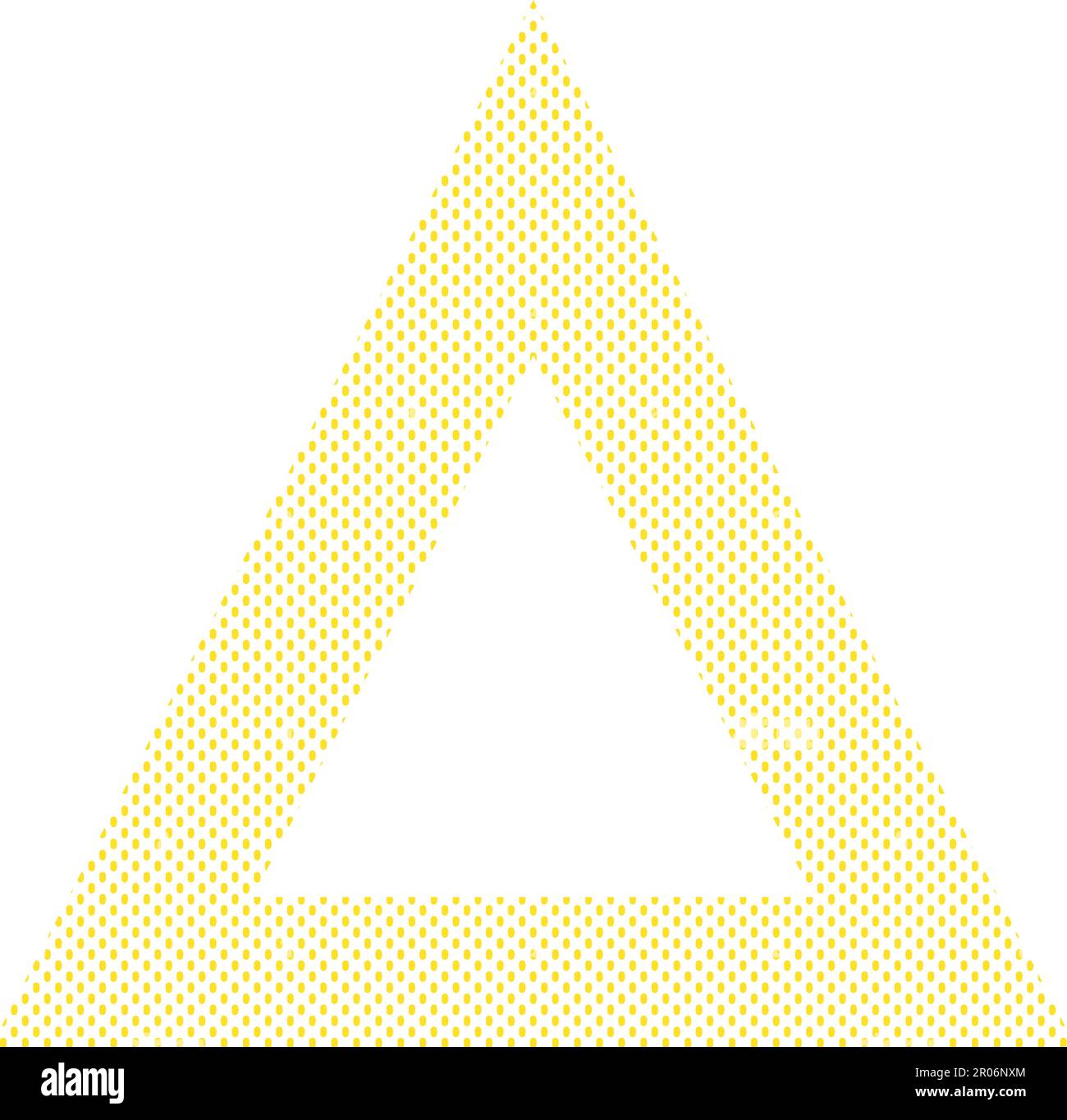 Minimalistic textured frame triangular element. Editable vector ...