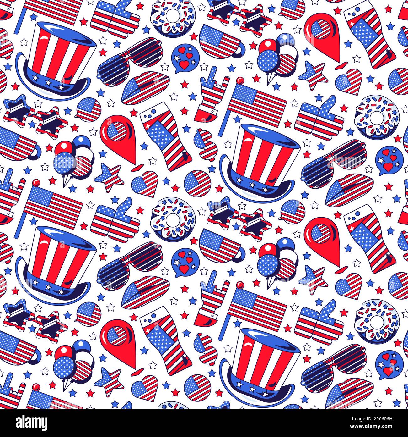 Heart balloons united america flag hi-res stock photography and images ...