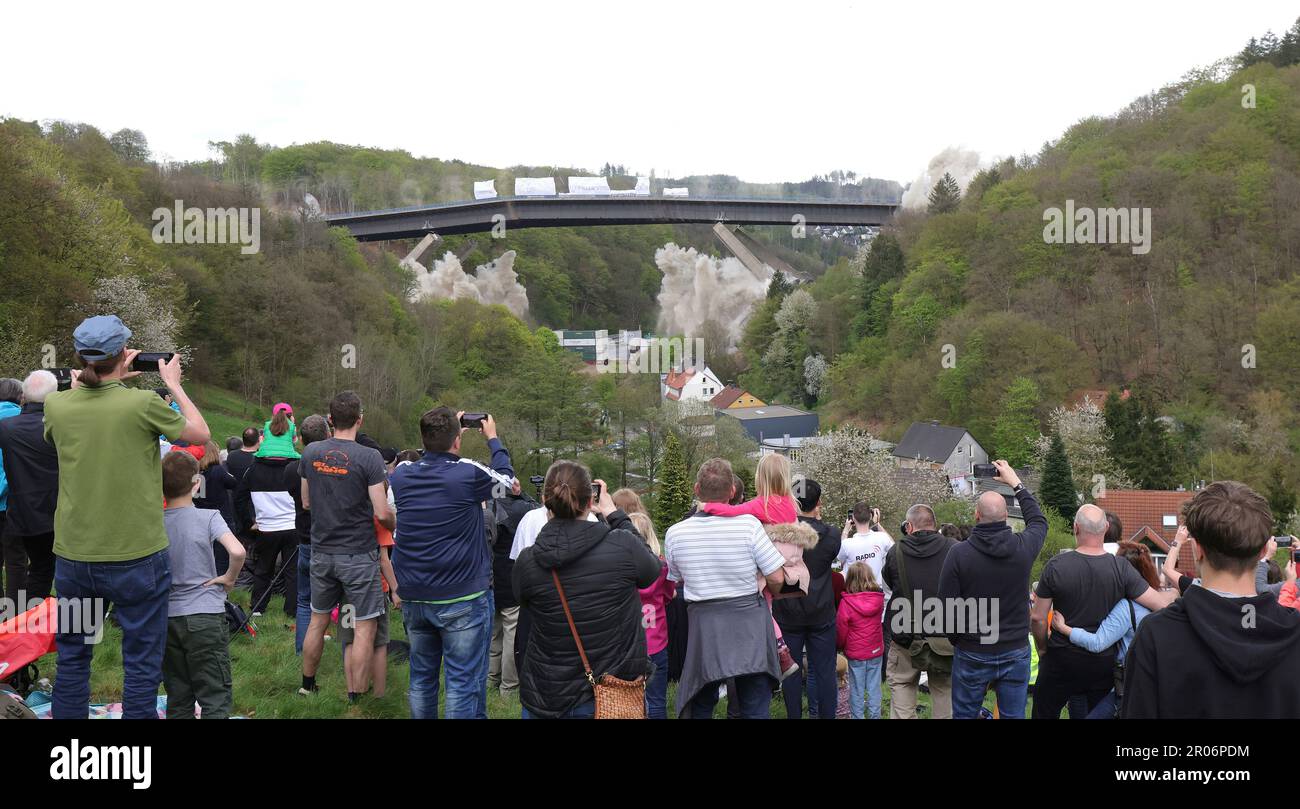 firo : May 7th, 2023, Germany, NRW, traffic, motorways, A45, Rahmede ...
