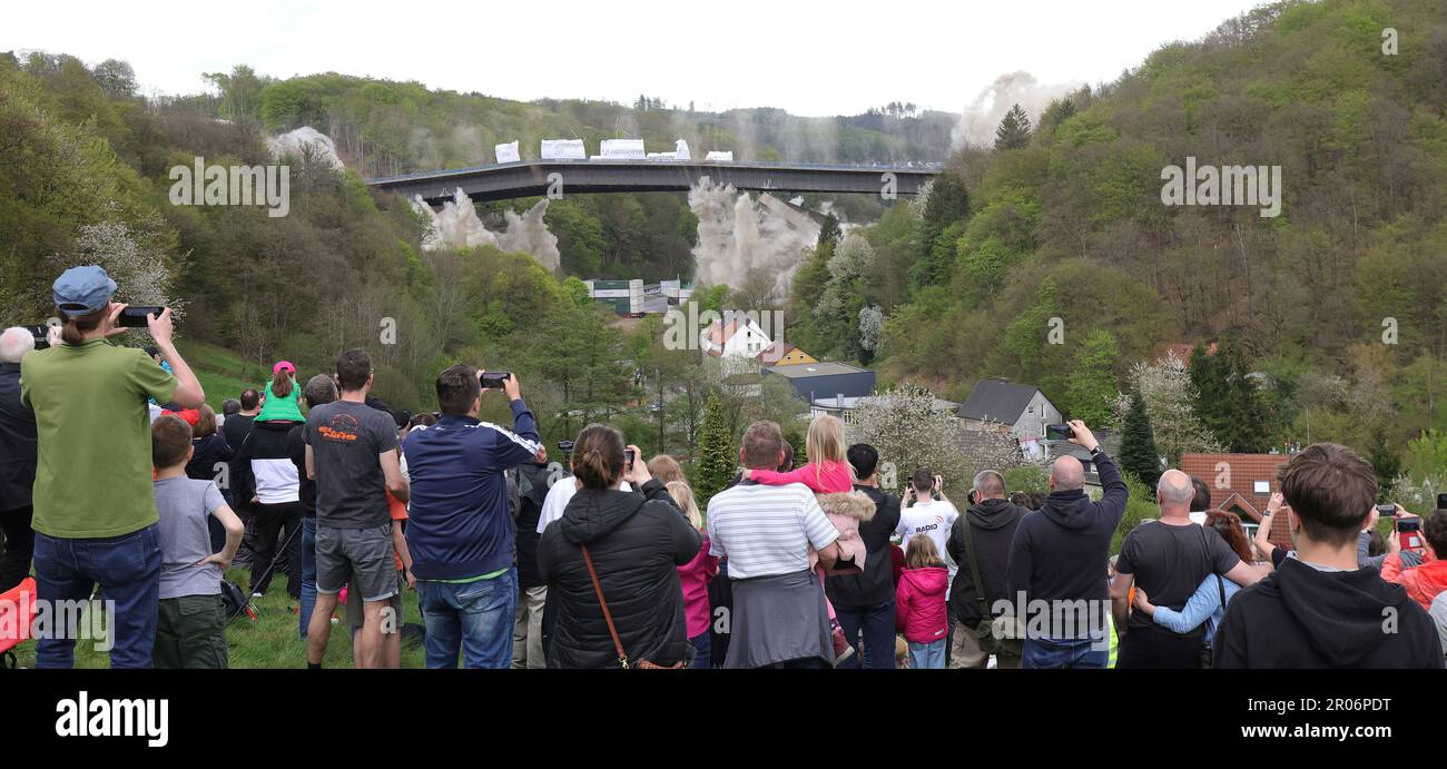 firo : May 7th, 2023, Germany, NRW, traffic, motorways, A45, Rahmede ...