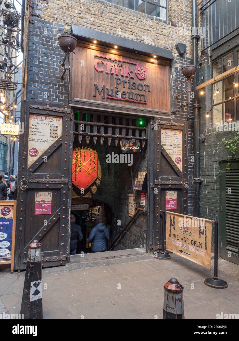 Entrance to the Clink Prison Museum in central London, UK Stock Photo ...
