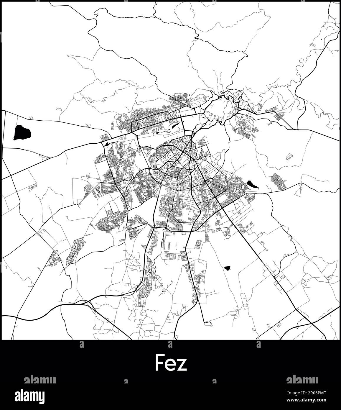 Fez morocco black and white hi-res stock photography and images - Alamy