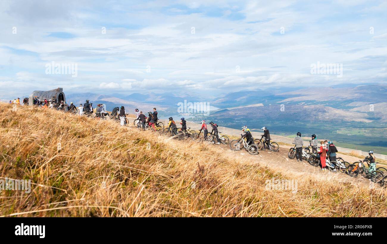 2023 british cycling downhill national series hi-res stock photography ...