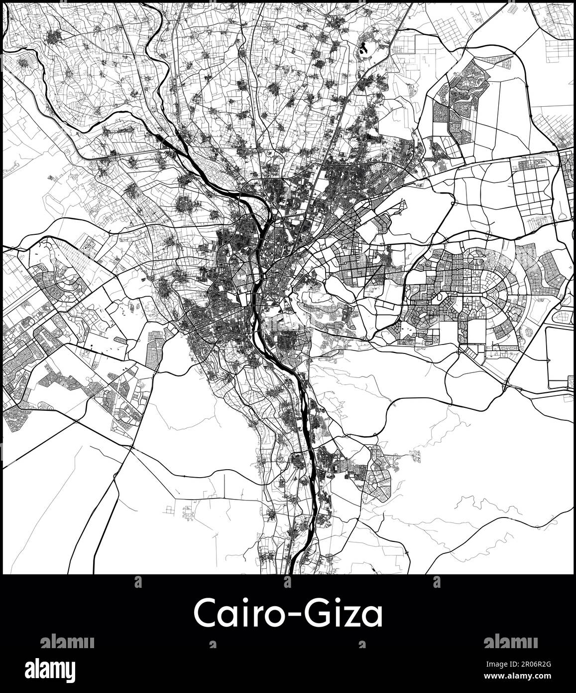 Cairo giza map hi-res stock photography and images - Alamy