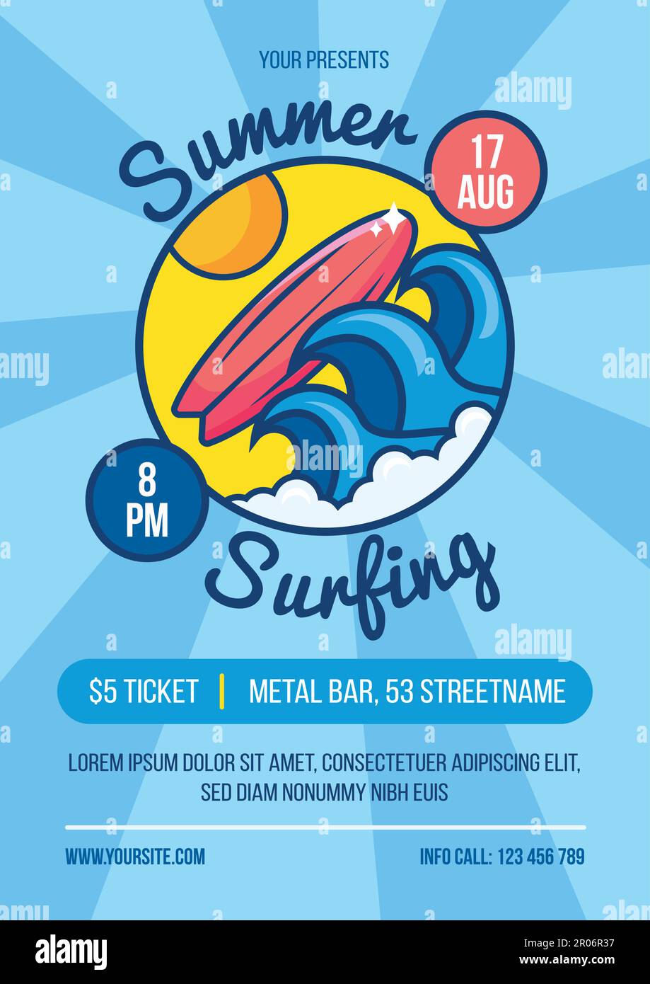 Paradise resort surfers paradise Stock Vector Images - Alamy