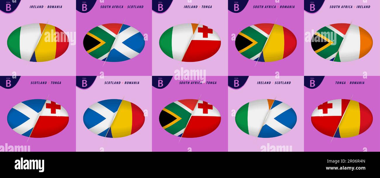 Rugby versus icons for Pool B of international rugby tournament 2023 ...