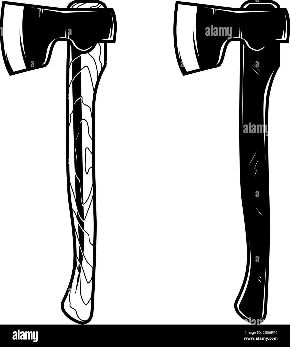 Illustration of the lumberjack axes. Design element for logo, label, sign, emblem. Vector ...