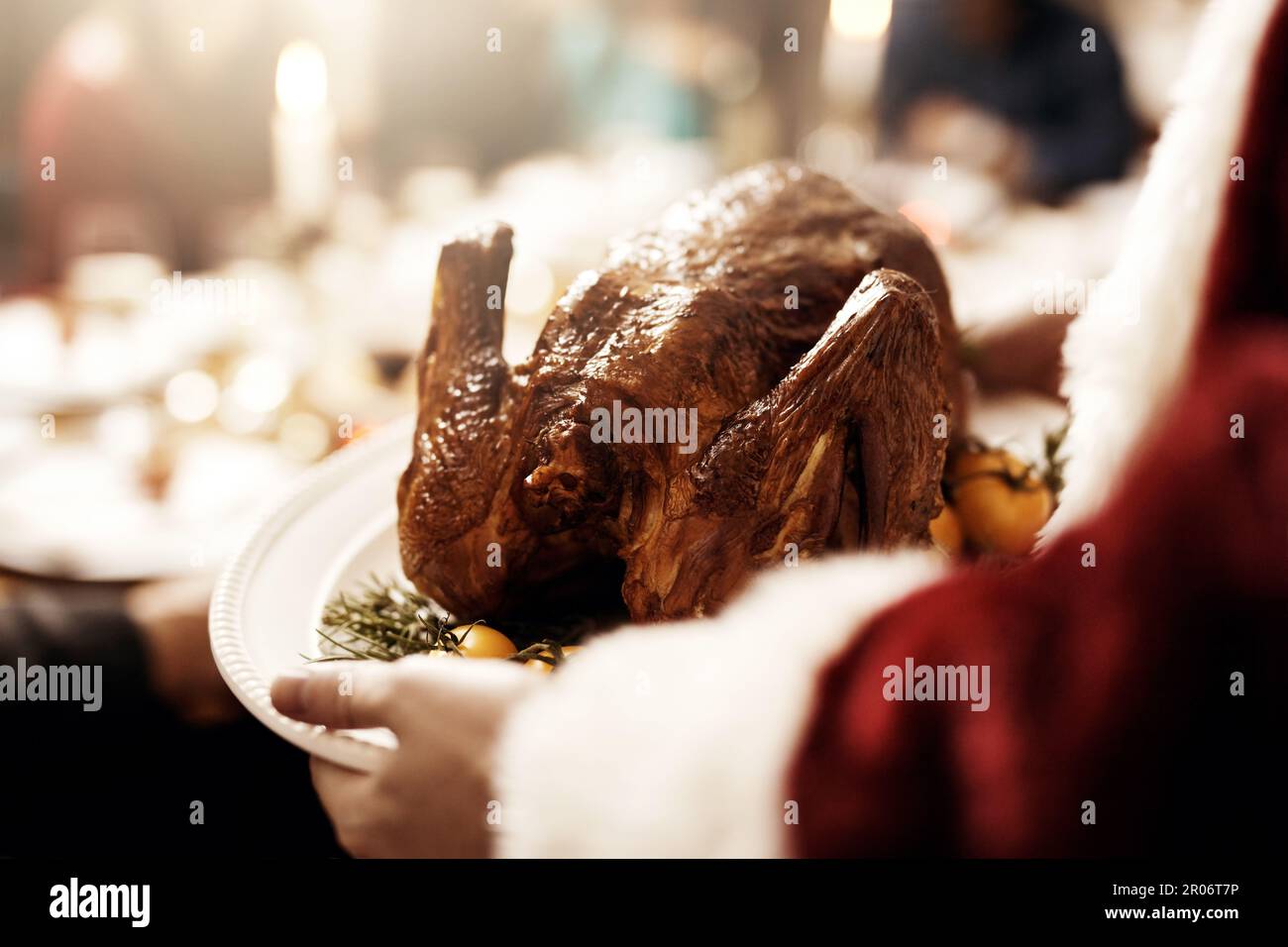 Its officially Christmas lunch when the turkey arrives. an ...