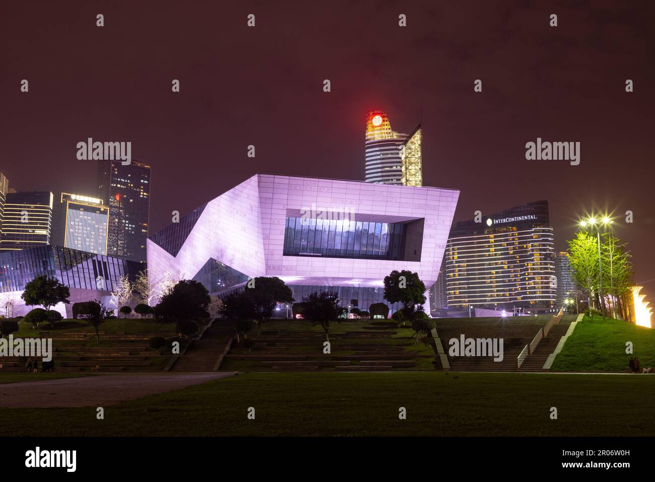 Night time changsha city downtown hi-res stock photography and images ...