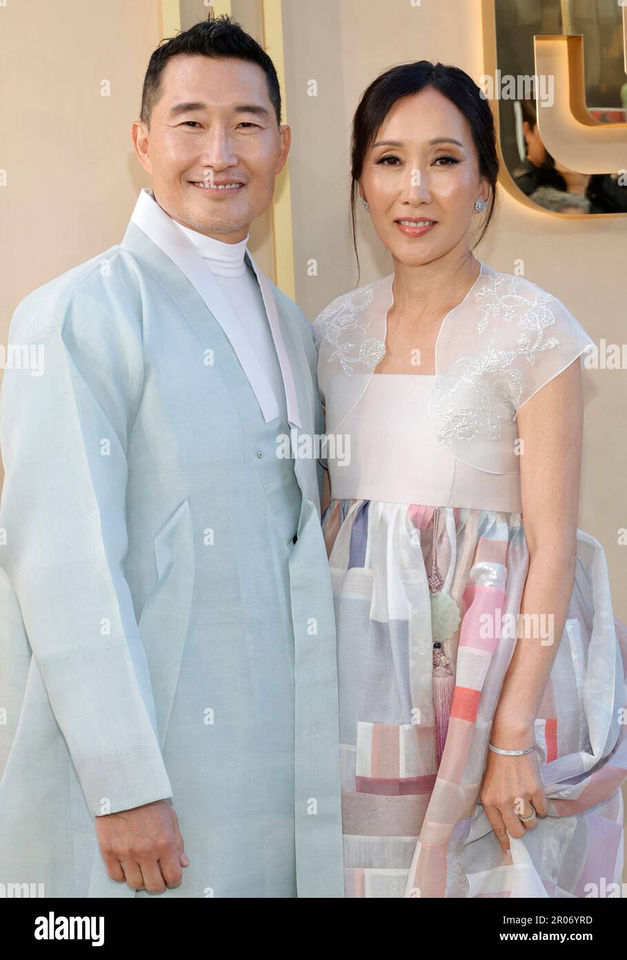 Los Angeles, Ca. 6th May, 2023. Daniel Dae Kim, Mia Kim at the Gold ...