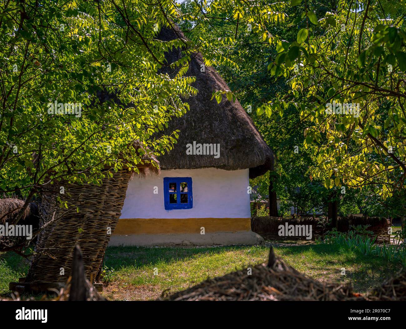 Traditional house of Dumitra. National Village Museum (Muzeul Satului ...
