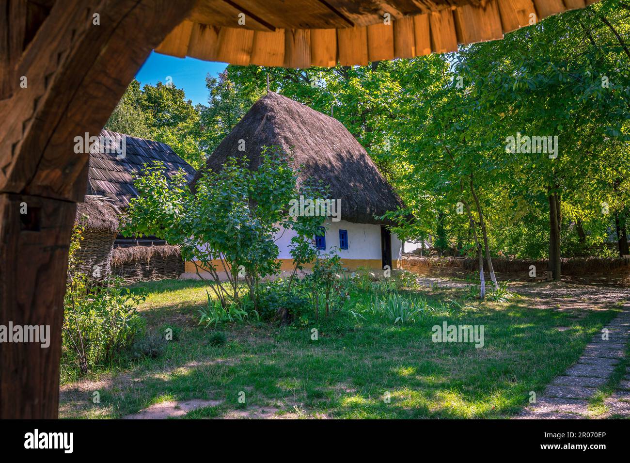 Traditional house of Dumitra. National Village Museum (Muzeul Satului ...