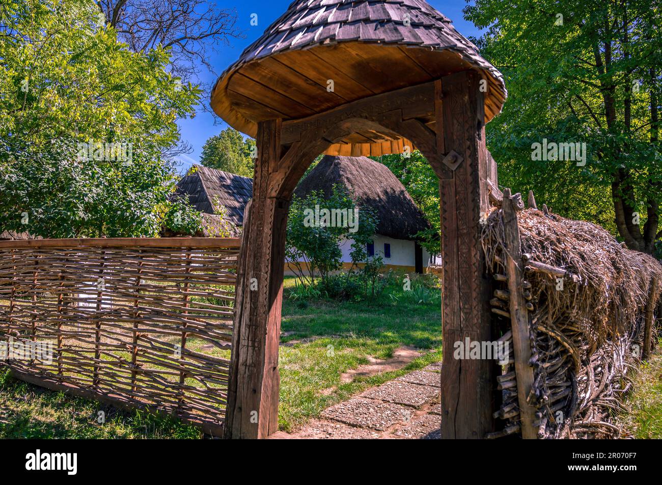 Traditional house of Dumitra. National Village Museum (Muzeul Satului ...