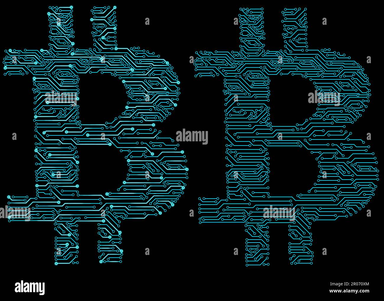 Bit coin circuit texture hi-res stock photography and images - Alamy