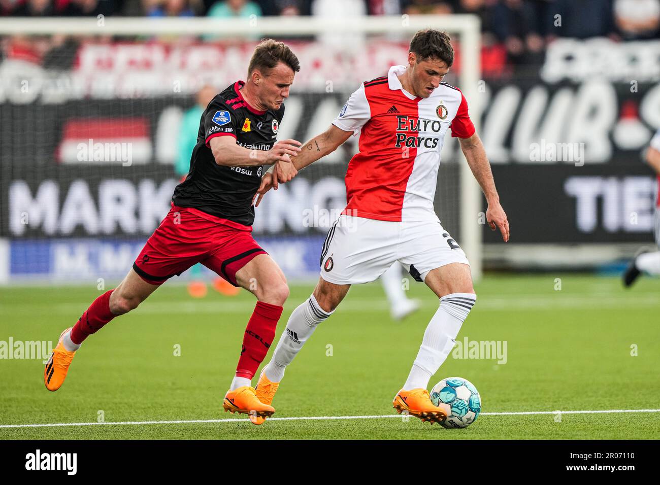 Rotterdam, Netherlands. 07th May, 2023. Rotterdam - Peer Koopmeiners of sbv Excelsior, Santiago ...