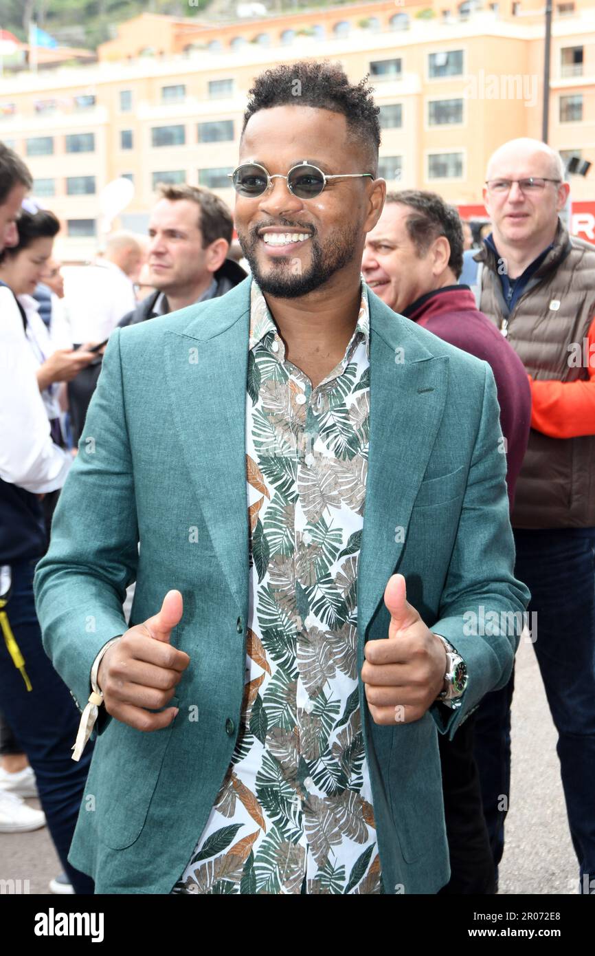 MONACO, MAY 06: Patrice Évra, attend the 2023 Monaco E-Prix - Formule E ...