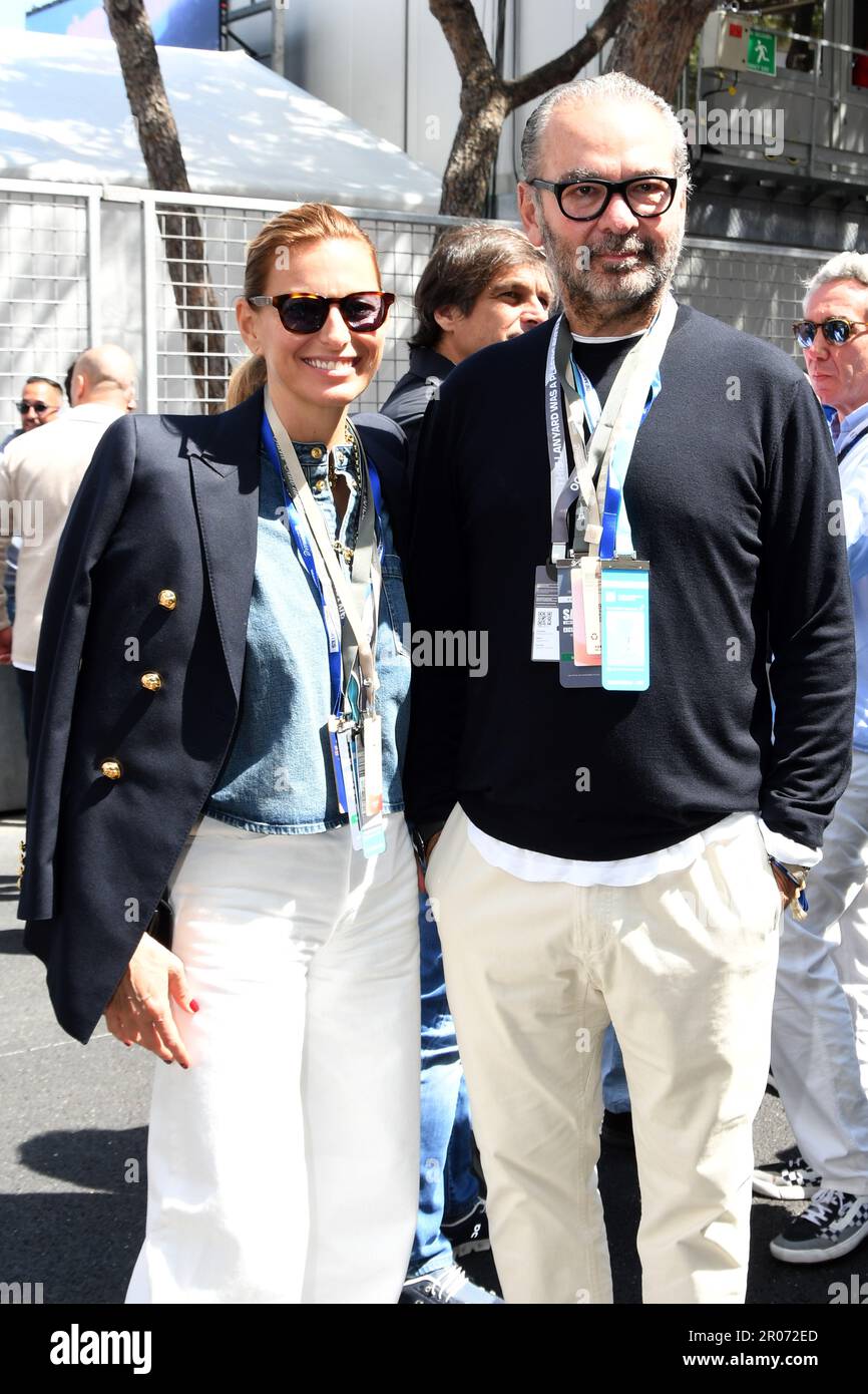 MONACO, MAY 06: Remo Ruffini-Federica Fontana , attend the 2023 Monaco ...