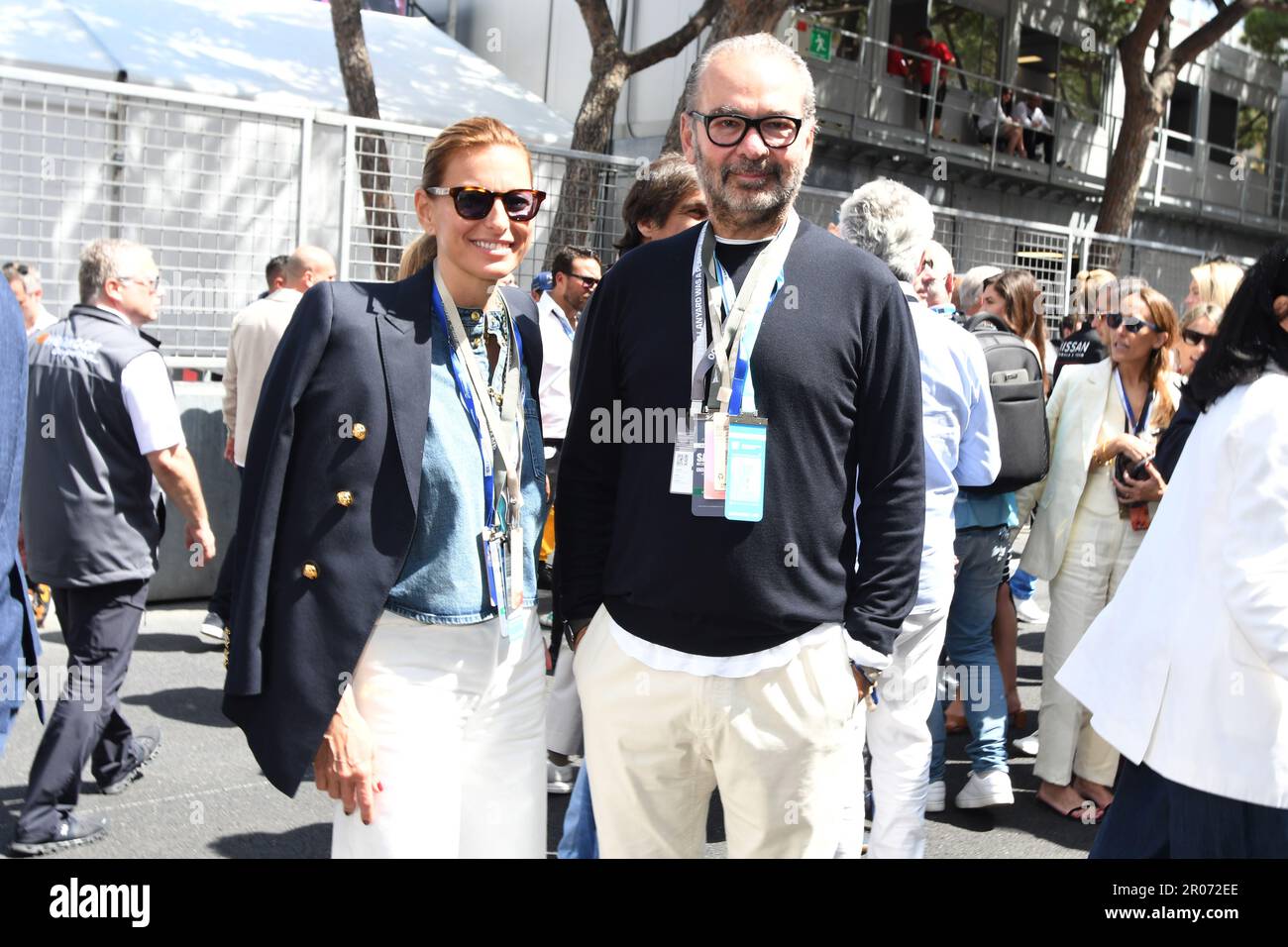 MONACO, MAY 06: Remo Ruffini-Federica Fontana , attend the 2023 Monaco ...