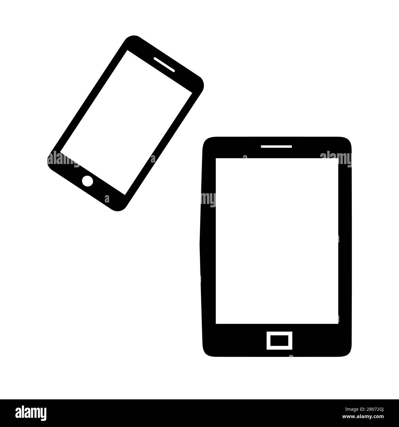 Phone Icon Vector Set Of Flat Phone And Mobile Phone Symbol Collection Telephone Call Sign