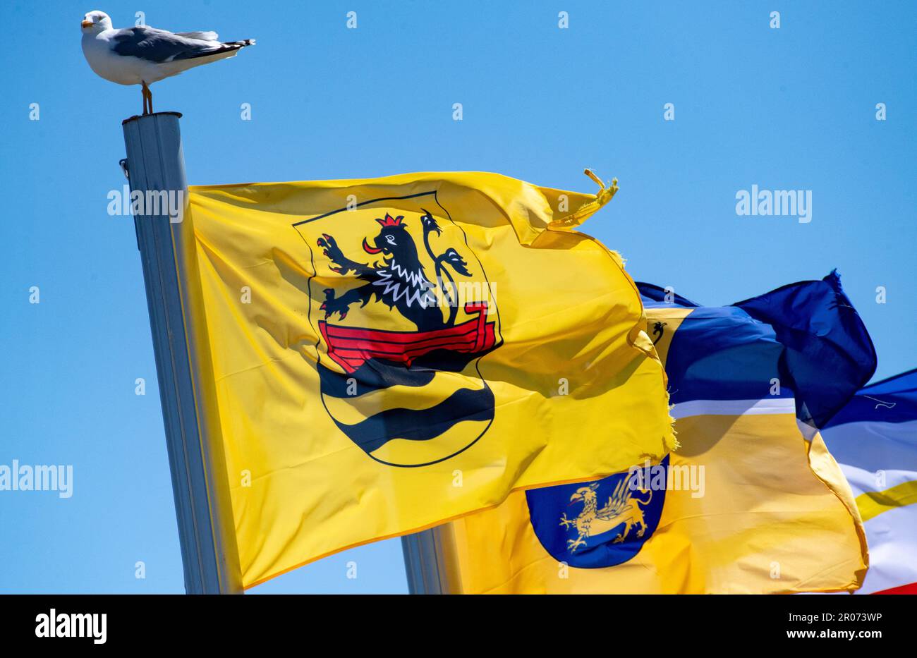 Binz, Germany. 07th May, 2023. Sunny weather prevails on the beach of ...