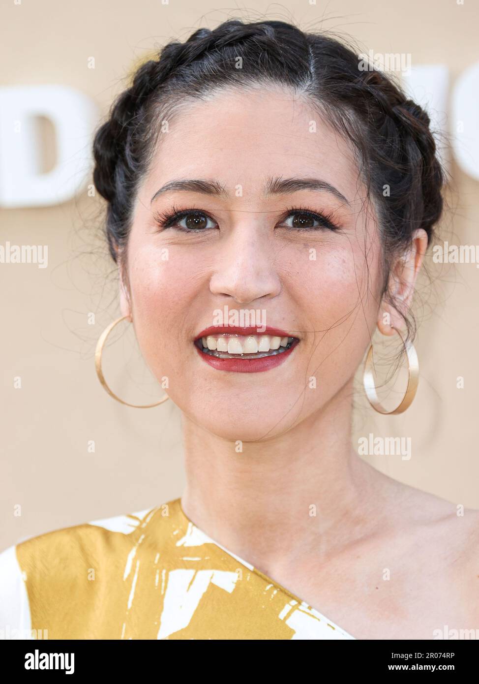 LOS ANGELES, CALIFORNIA, USA - MAY 06: Mina Kimes arrives at Gold House ...