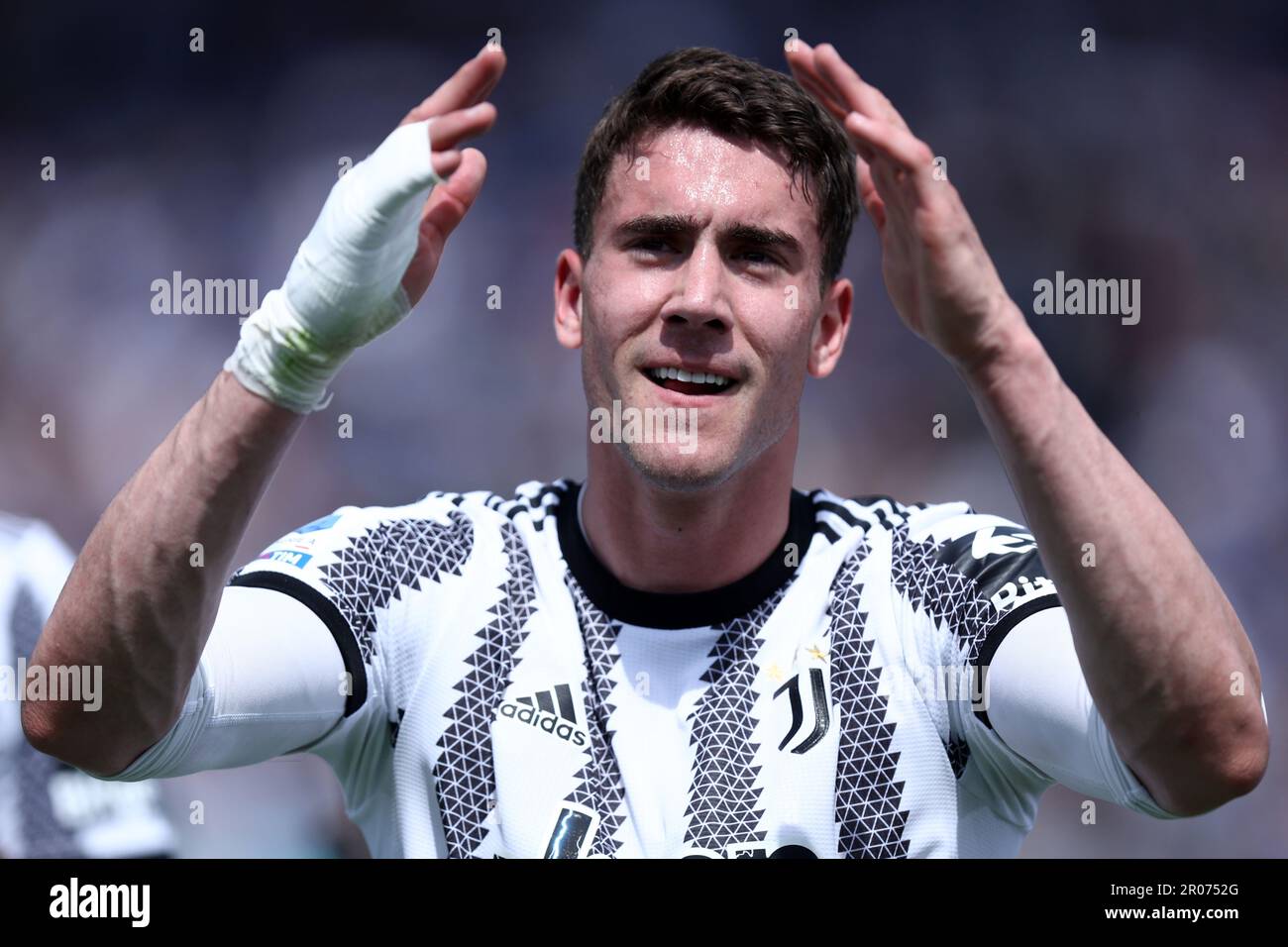 Bergano, Italy. 07th May, 2023. Dusan Vlahovic of Juventus Fc ...