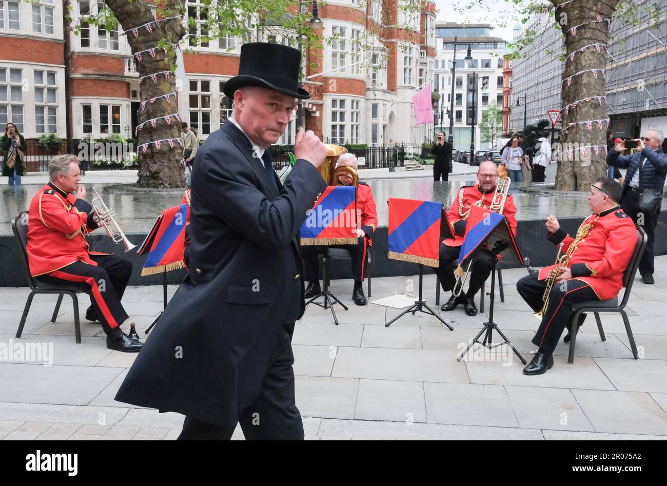 Mount Street, London, UK. 7th May 2023. Coronation of King Charles III ...